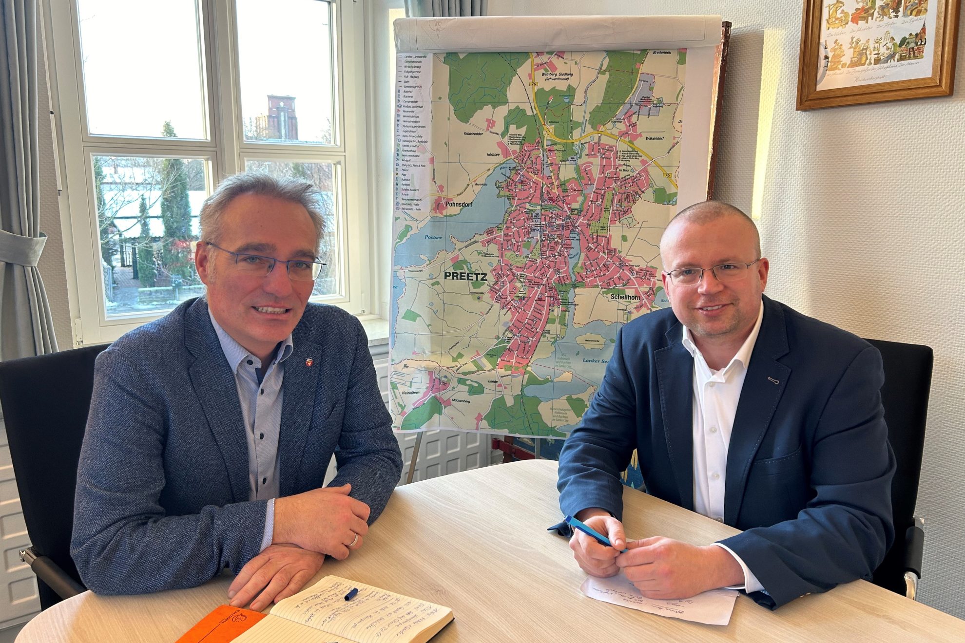 Besuch bei Bürgermeister Tim Brockmann › Kristian Klinck